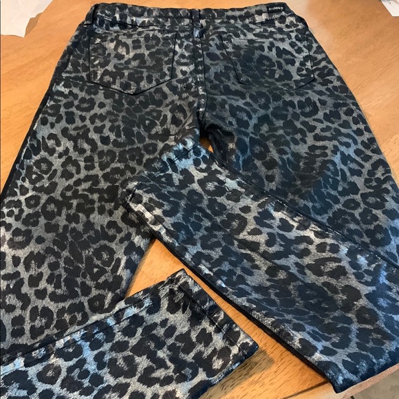 Hidden | Jeans | Gray And Black Skinny Jeans With Leopard Print | Poshmark